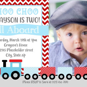 Train Invite, Train Invitation, Choo Choo, All Aboard, Train Birthday ...