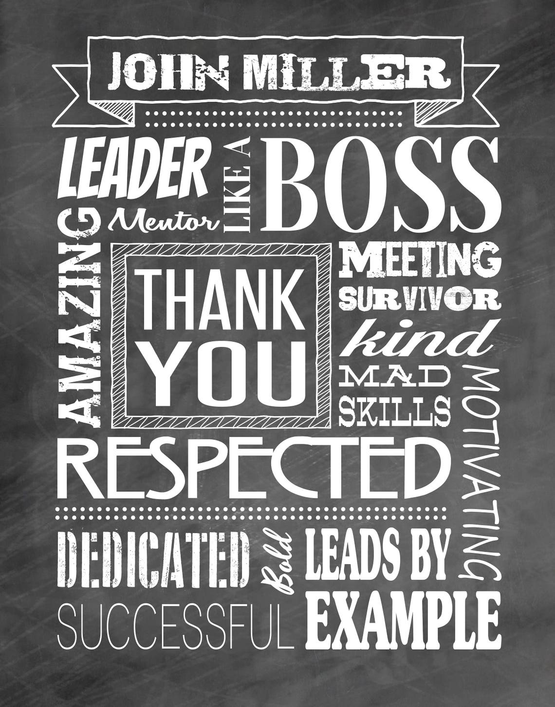 Boss Print Boss Gift Boss Wall Art Bosses Day Gift for - Etsy