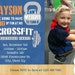 Crossfit Birthday Invite, Crossfit Invite, Crossfit Invitation ...