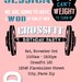 Girl Crossfit Birthday Invite, Pink Crossfit Invite, Crossfit ...