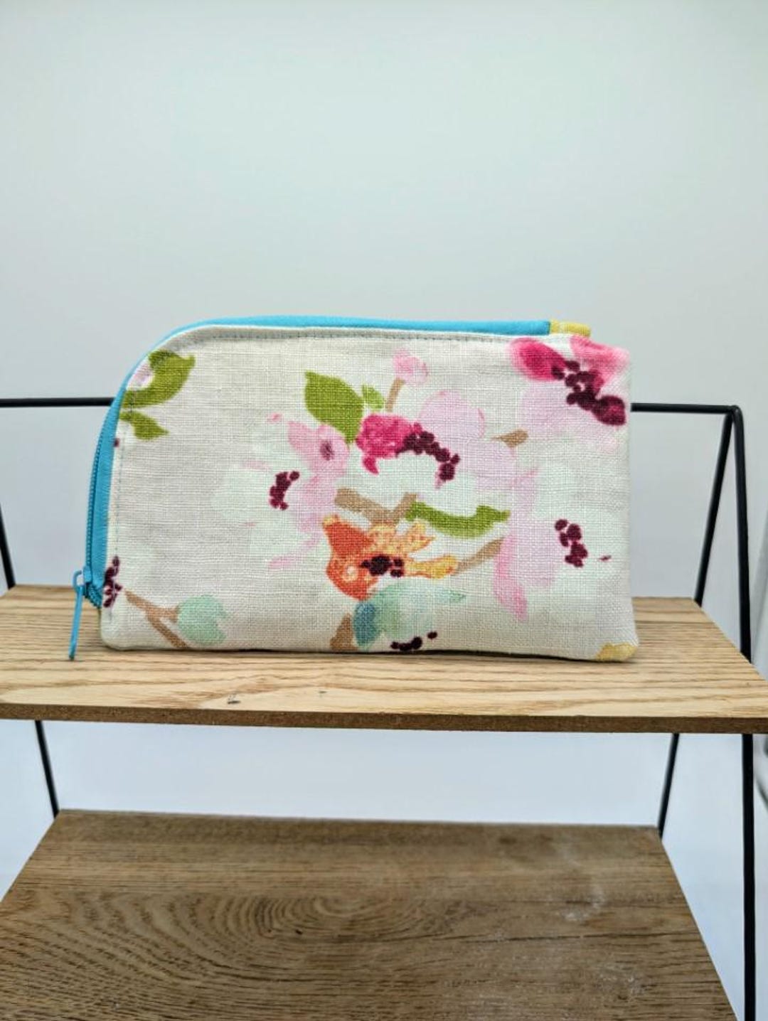 Zipper Pouch (epi Pen Carrier) Upcycled Floral - Etsy