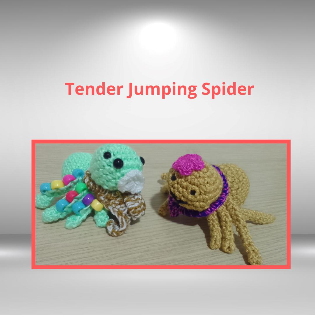 Jumping Spider Crochet Pattern: Beaded Fidget Toy (PDF) - Etsy