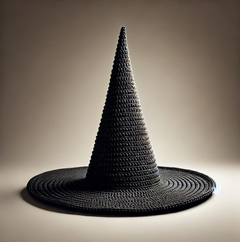 Handmade Crochet Halloween Wizard Hat Pattern – Whimsical Wizard Hat ...