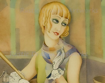 Art Deco Print by Gerda Wegenertwo Women and Guitar - Etsy