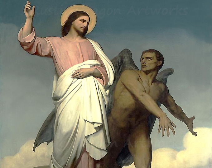 Ary Scheffer the Temptation of Christ 1854 Reproduction Digital Print ...