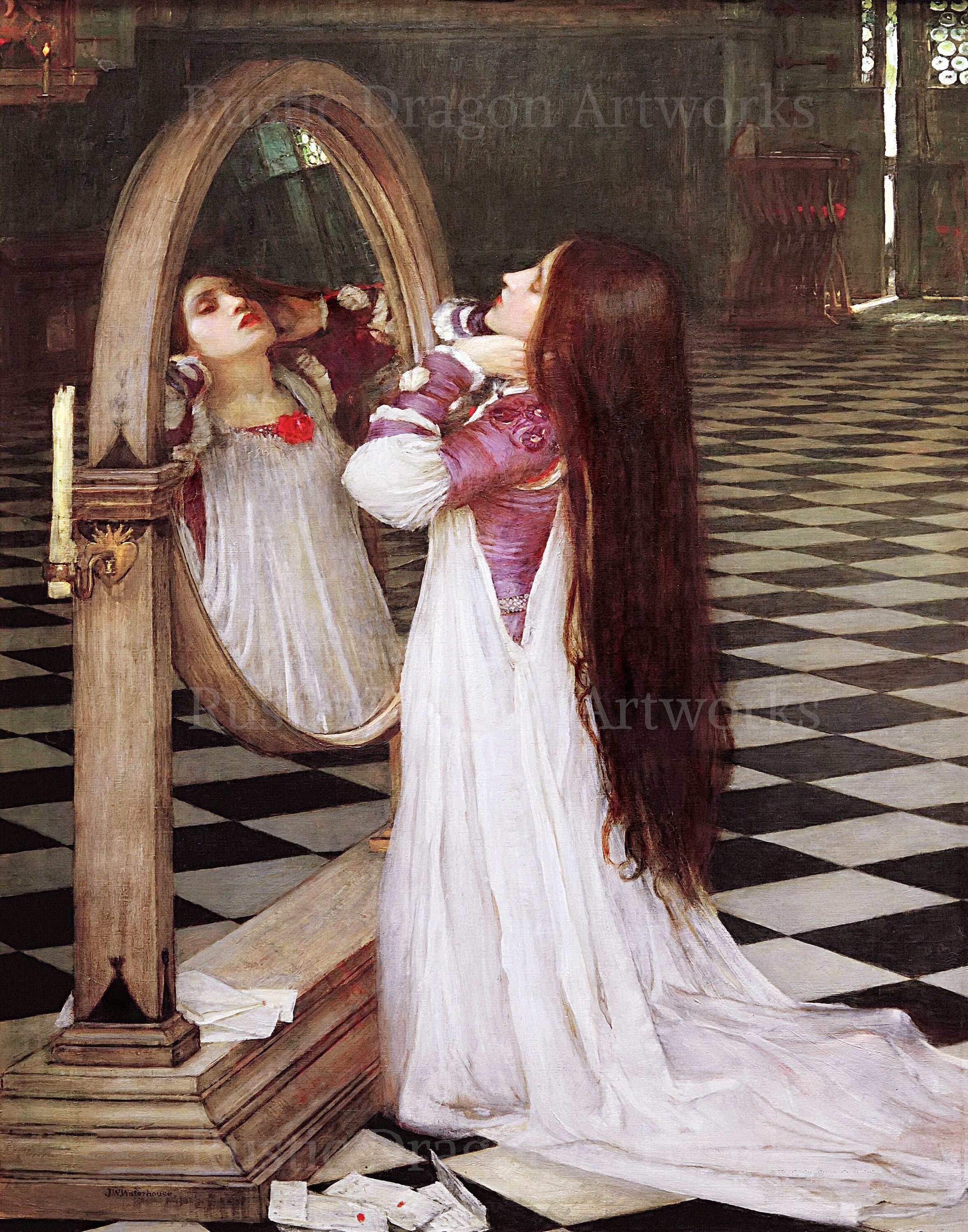 John Waterhouse mariana in the South 1897 Reproduction Digital Print ...
