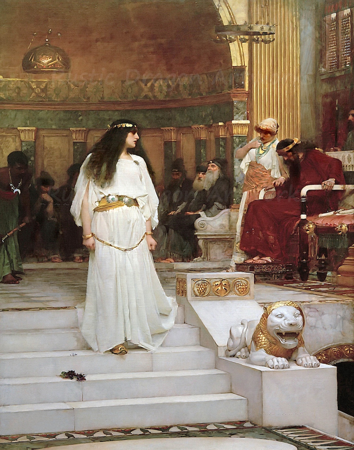 John Waterhouse mariamne Leaving the Judgement Seat of - Etsy
