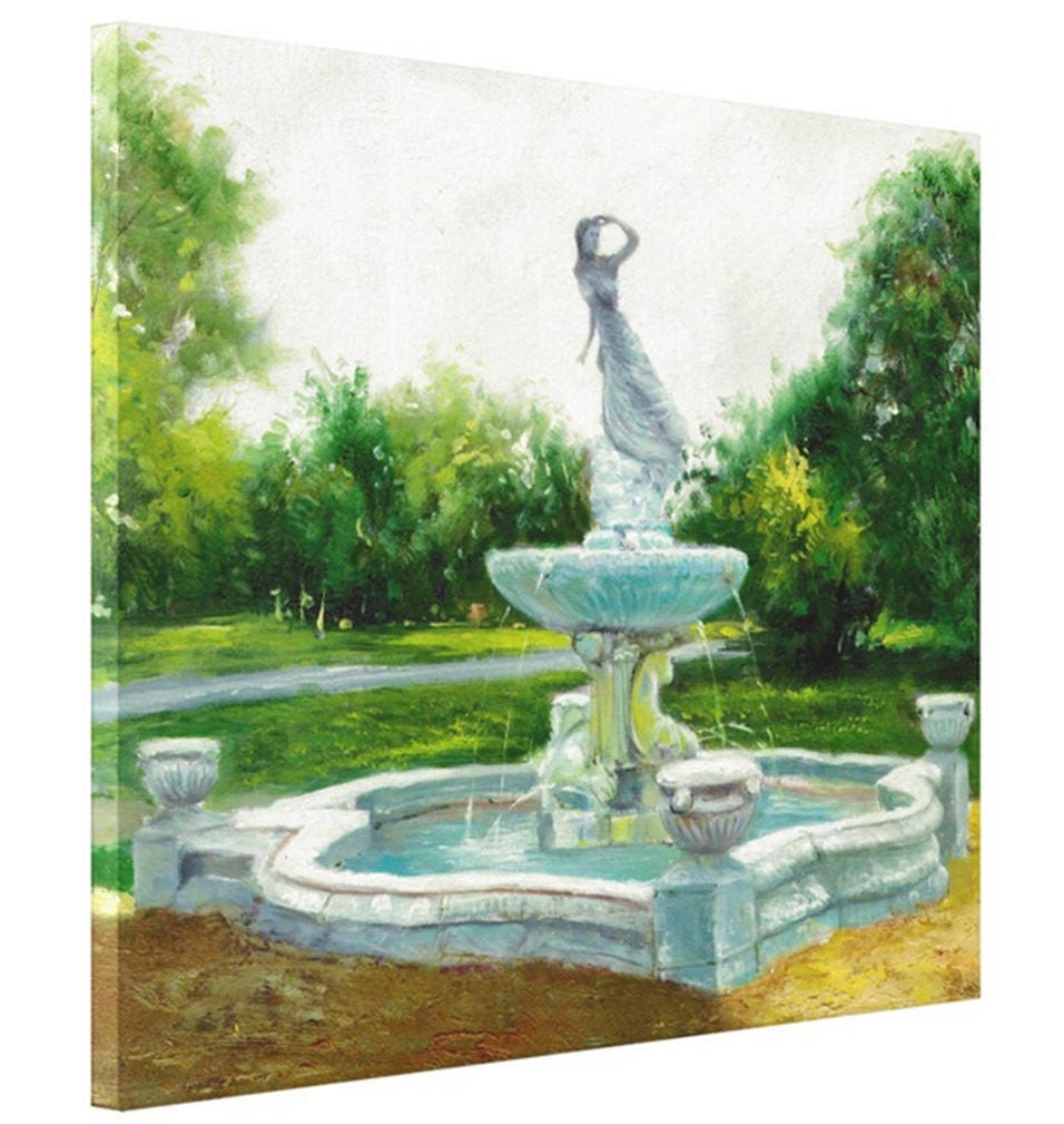 Wynnton Fountain Canvas Print, Columbus Ga - Etsy