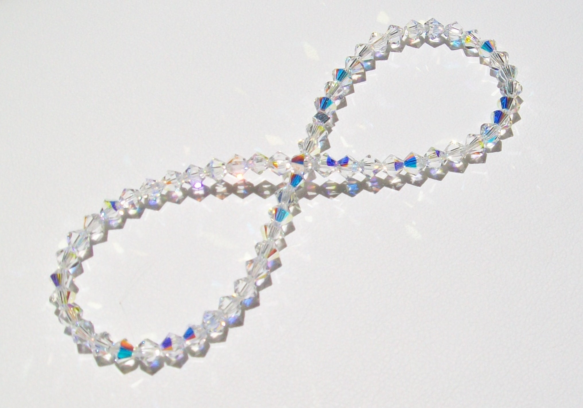 Ultra Sparkly Petite Crystal Stretch Bracelet - 4mm Swarovski Crystal ...