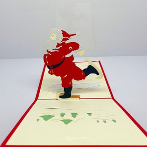 3D Pop up Santa Claus Christmas Card - Etsy