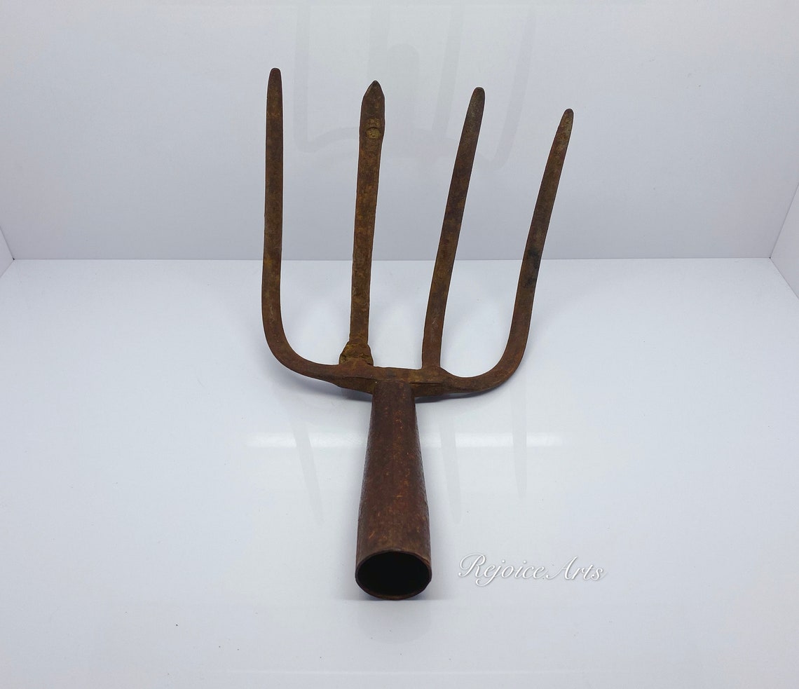 Vintage Primitive Pitchfork Pitch Fork Hay Rake Head Barn Tool | Etsy