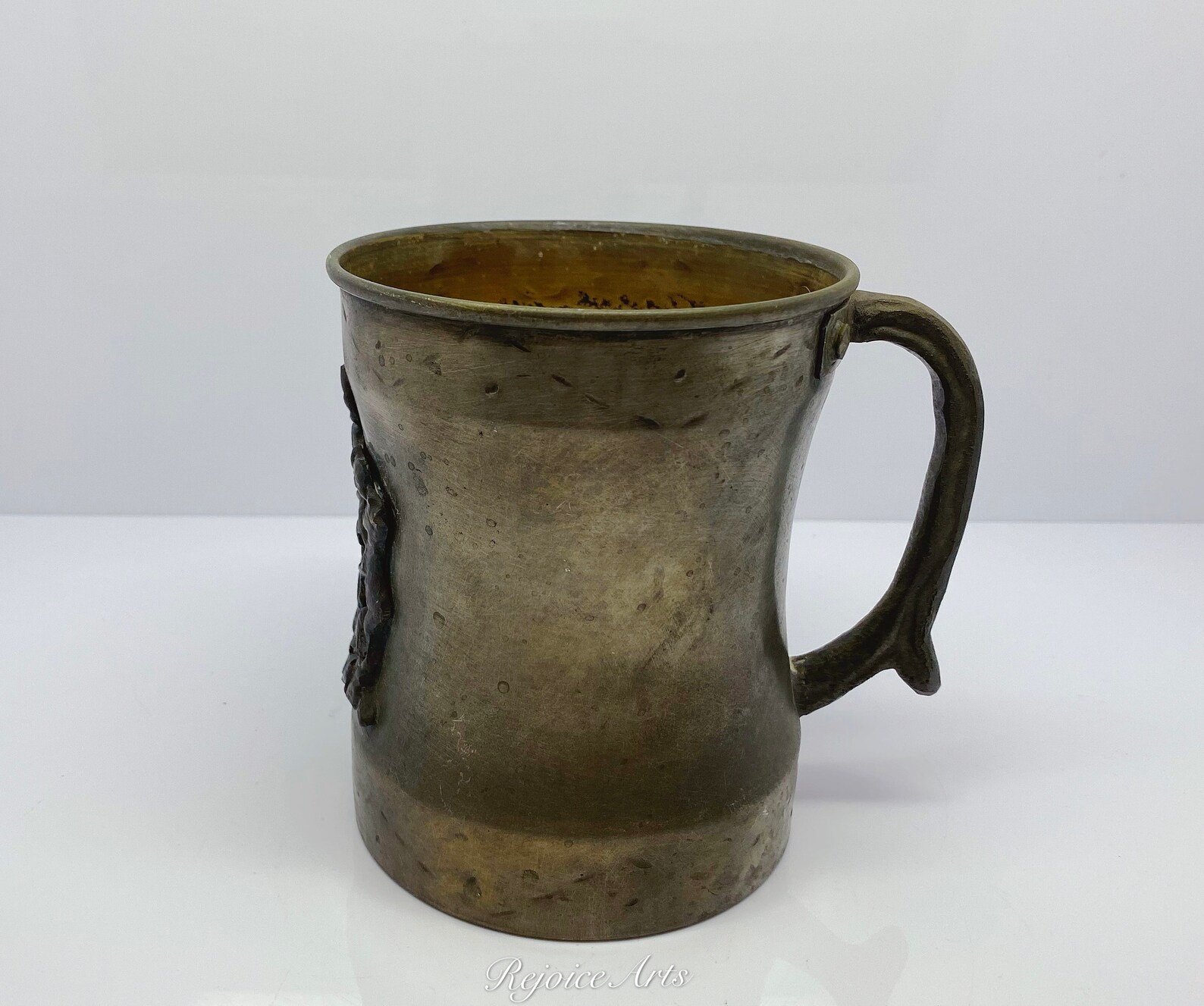 Vintage Medieval Style Pewter Ale Tankard Beer Mug With - Etsy