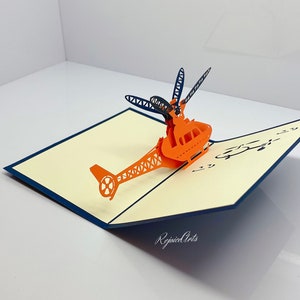 3D Pop up Helicopter Card - Etsy
