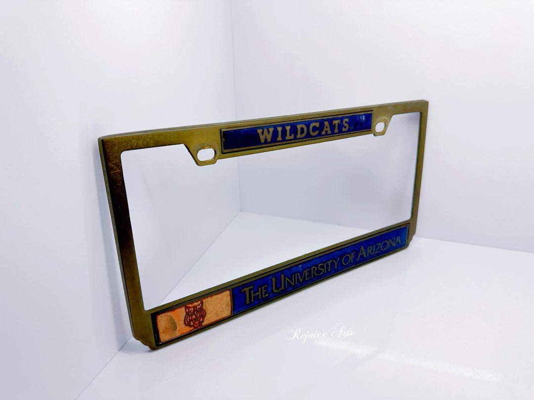 The University of Arizona Wildcats Brass License Plate Frame - Etsy
