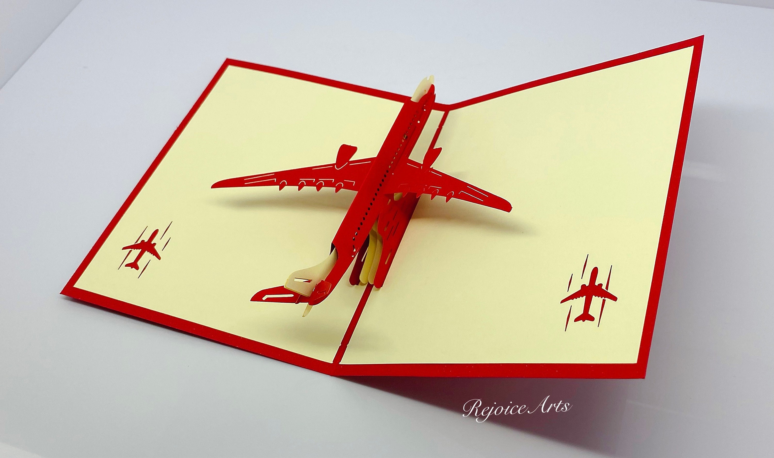 3D Pop up Airplane Card - Etsy