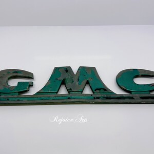 Vintage 1950s GMC Truck Script Logo Grille Emblem Metal Part 2227865 ...