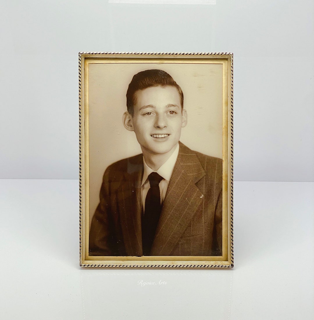 Vintage Framed Young Man Photo - Etsy