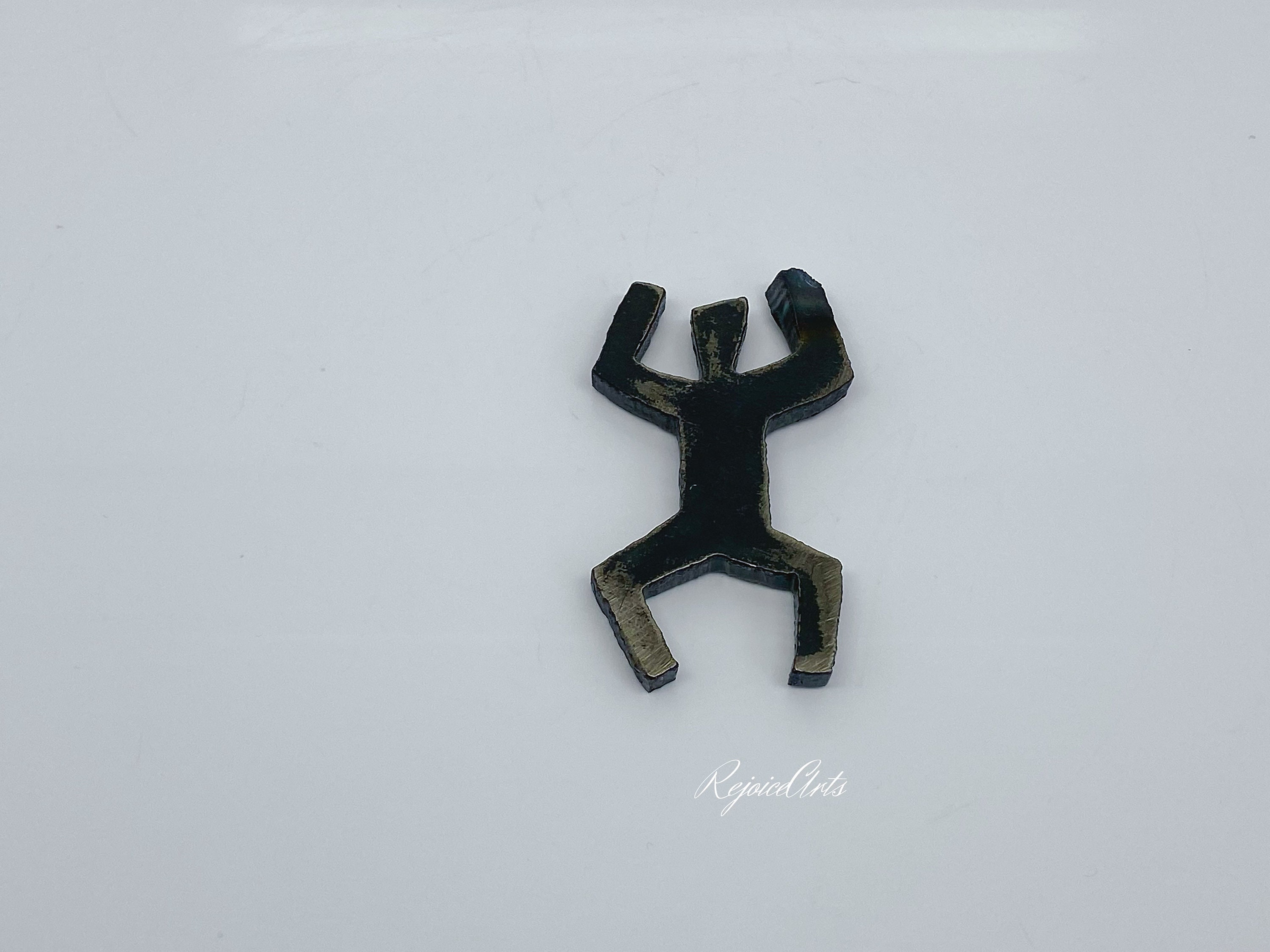 Vintage Handmade Metal Laser Cut Man Figure - Etsy