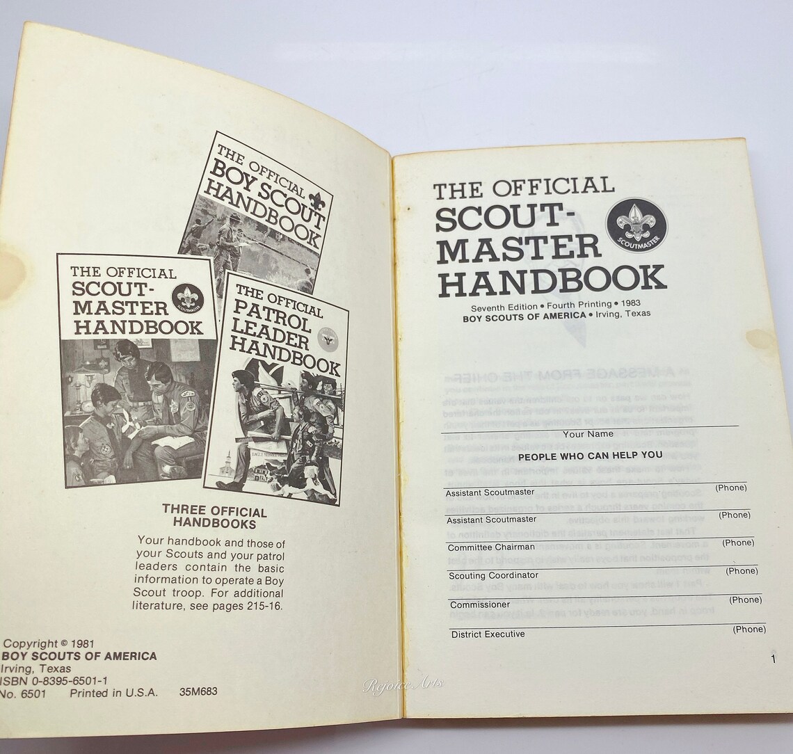 The Official Scout-Master Handbook Boy Scouts of America 1981 | Etsy