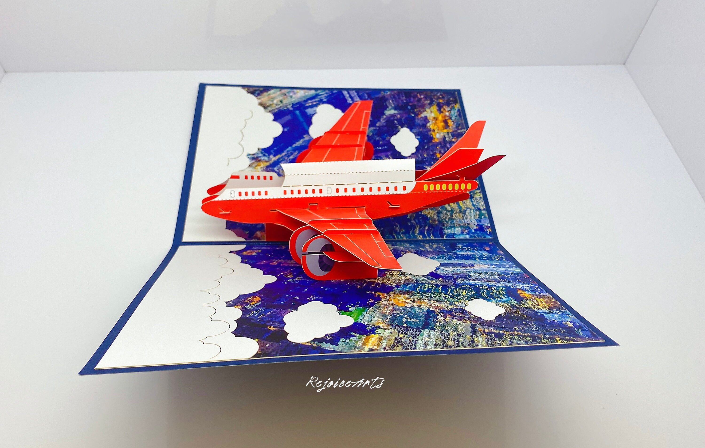 3D Pop up Airplane Card - Etsy