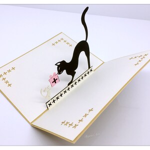 3D Pop up Cat and Mouse Card - Etsy