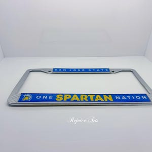San Jose State One Spartan Nation License Plate Frame - Etsy