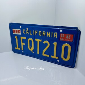 Vintage California License Plate 1980s - Etsy