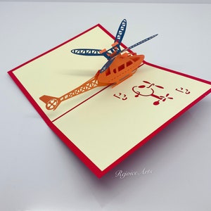 3D Pop up Helicopter Card - Etsy