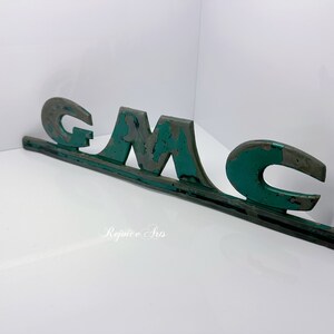 Vintage 1950s GMC Truck Script Logo Grille Emblem Metal Part 2227865 ...
