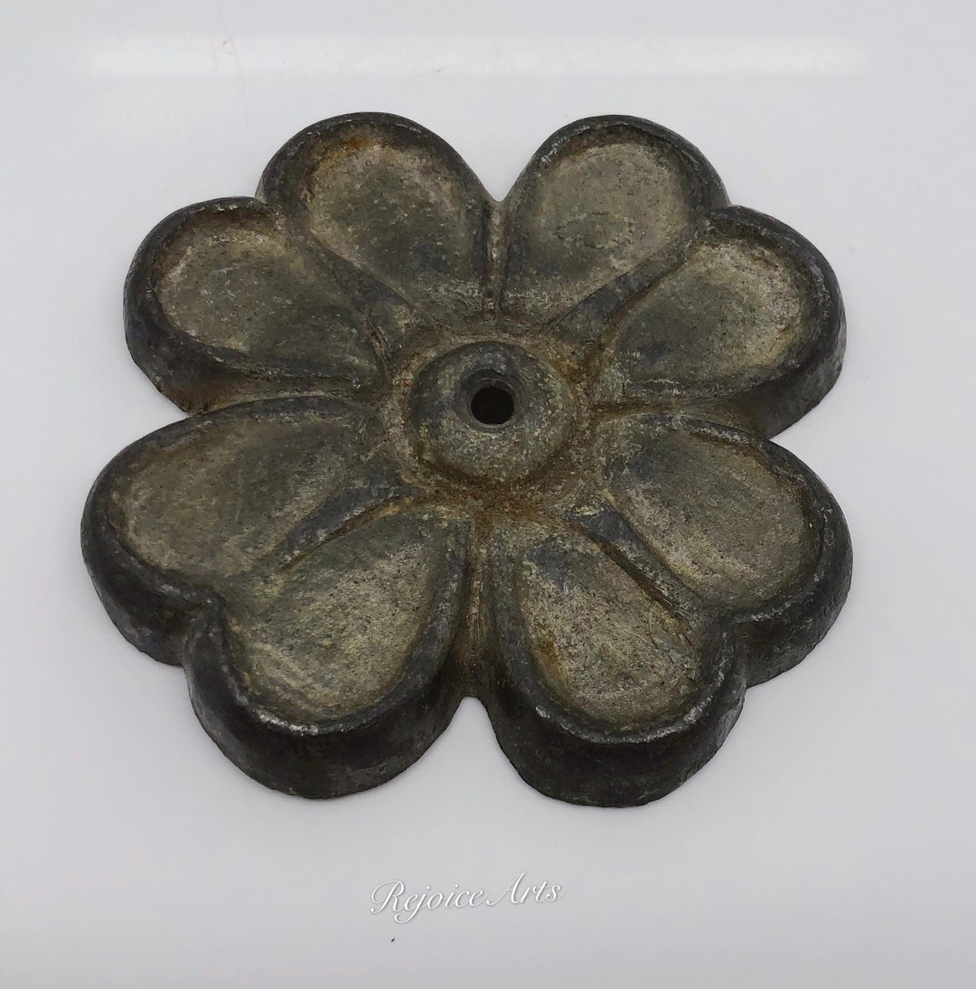 Vintage Japanese Metal Flower Design Paperweight - Etsy