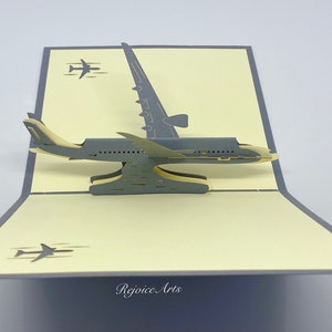 3D Pop up Airplane Card - Etsy