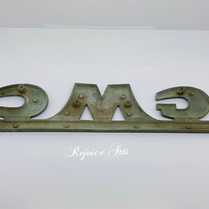 Vintage 1950s GMC Truck Script Logo Grille Emblem Metal Part 2227865 ...