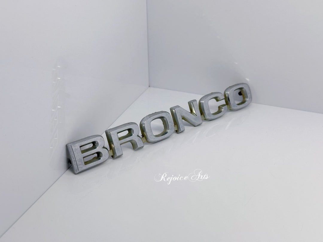 Vintage Metal Ford Bronco Auto Emblem Car Badge Car Decoration - Etsy