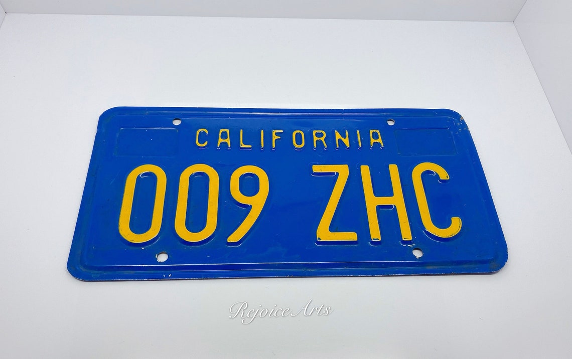 Vintage California License Plate | Etsy