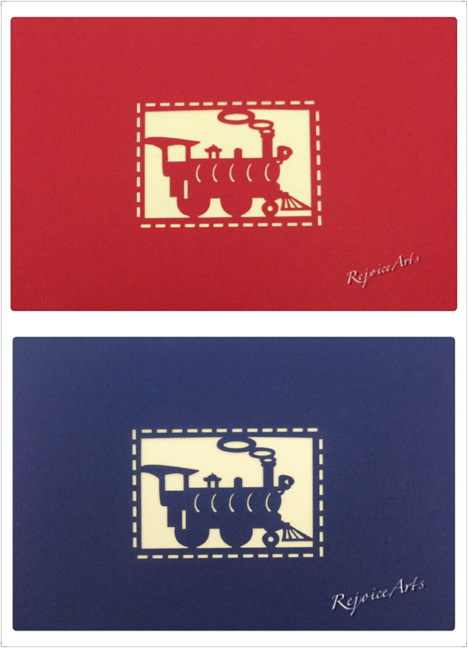 3D Pop up Steam Locomotive Card | Etsy