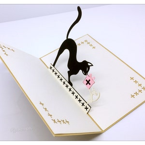 3D Pop up Cat and Mouse Card - Etsy