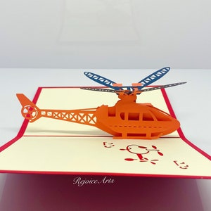 3D Pop up Helicopter Card - Etsy