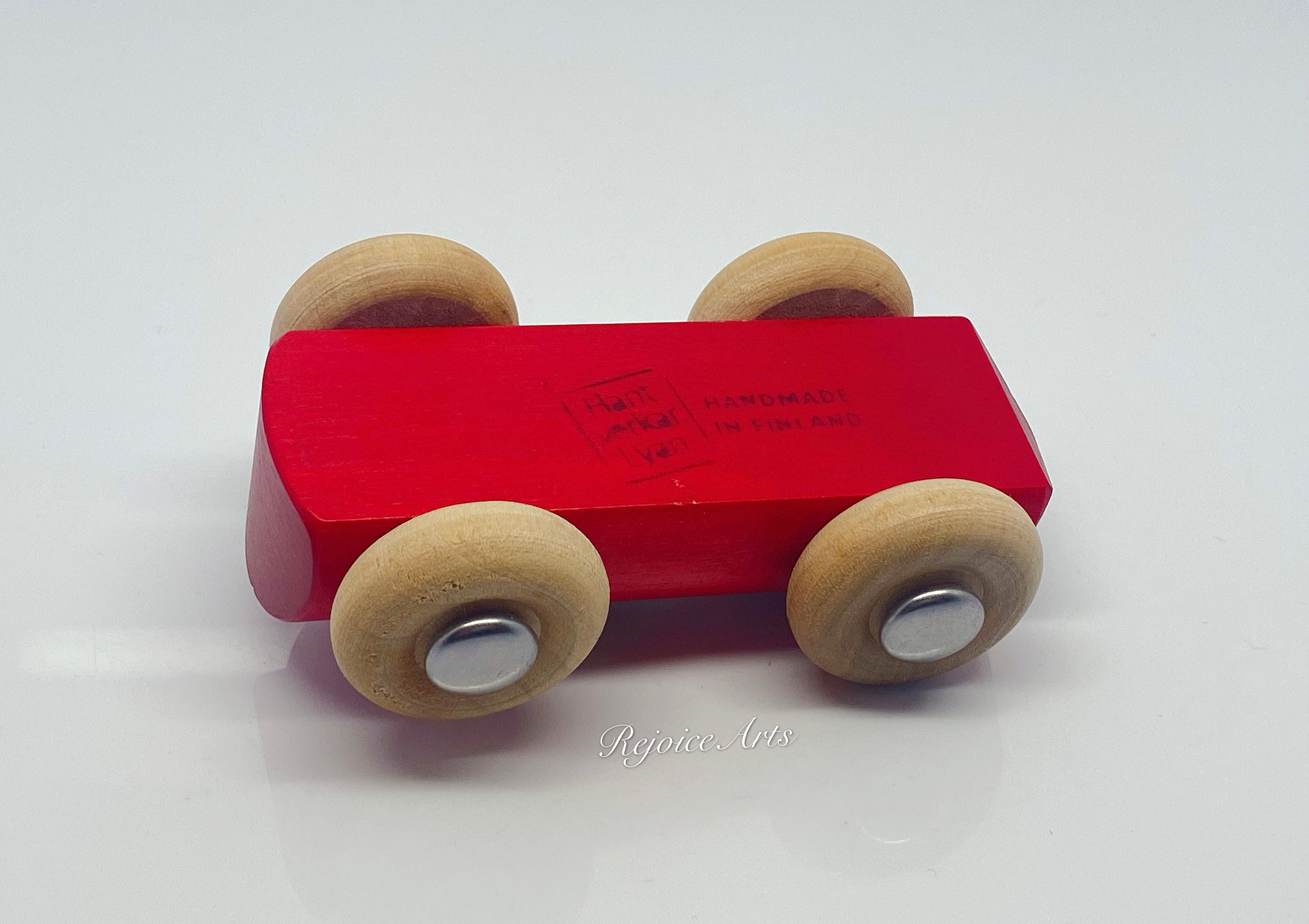 Vintage Handmade Toy Finnish Wooden Car Push & Pull Toys Toys etna.com.pe