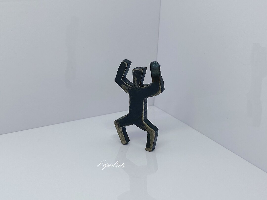 Vintage Handmade Metal Laser Cut Man Figure - Etsy