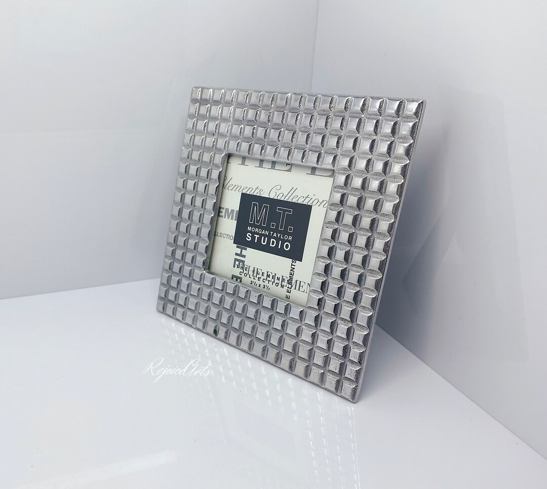 Vintage Aluminum Square Photo Frame Made in Taiwan - Etsy