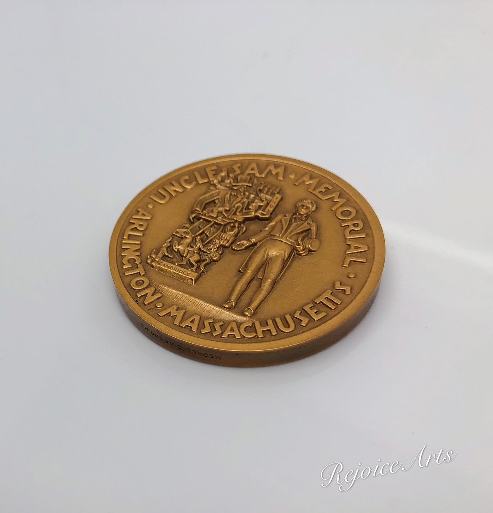 Uncle Sam Commemorative Brass Medal First Day of Issue - Etsy