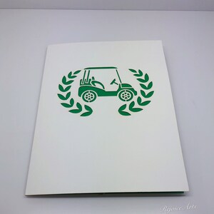 3D Pop up Golf Cart Card - Etsy