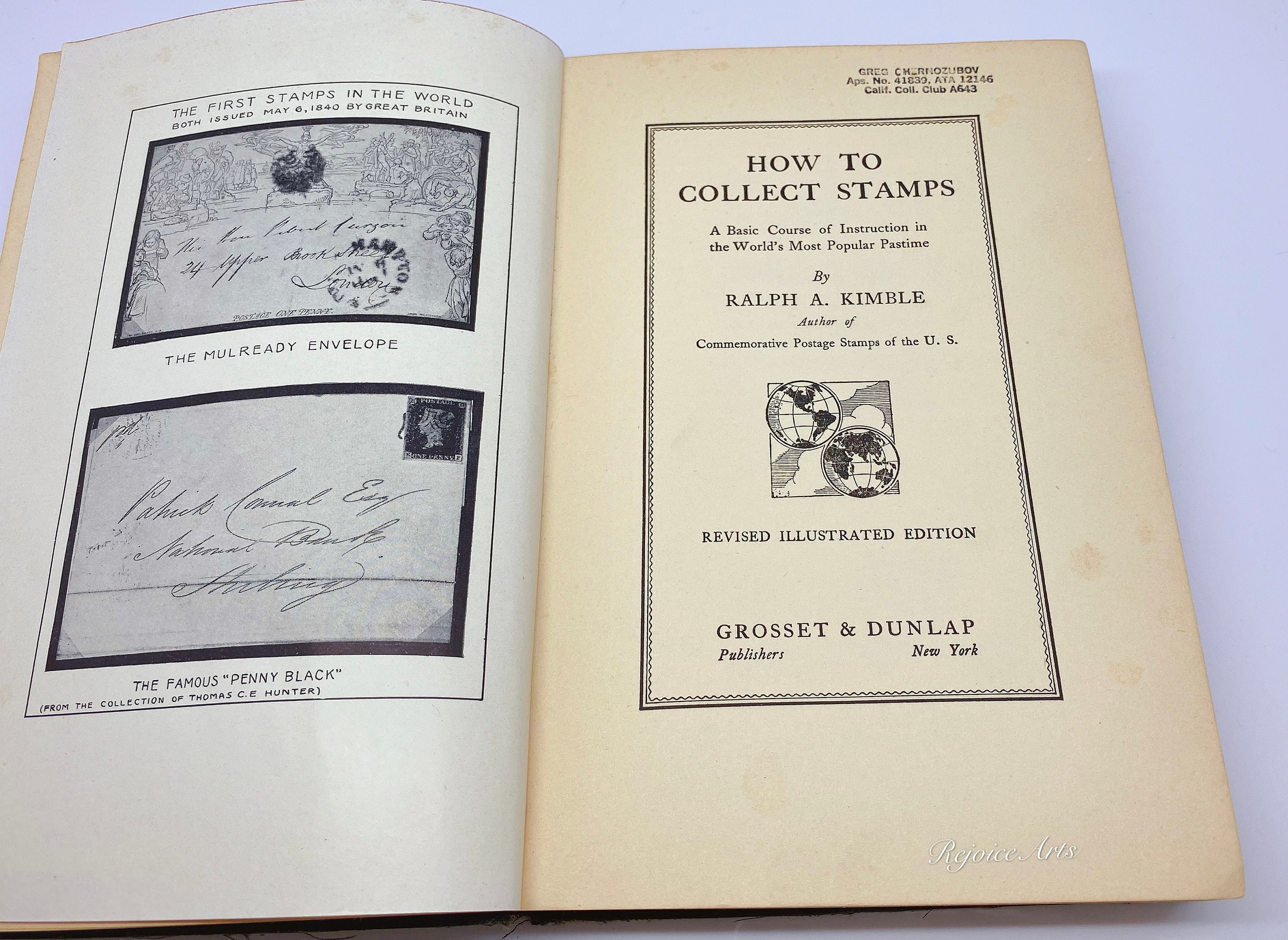 How to Collect Stamps by Ralph A Kimble Hardcover 1936 - Etsy UK