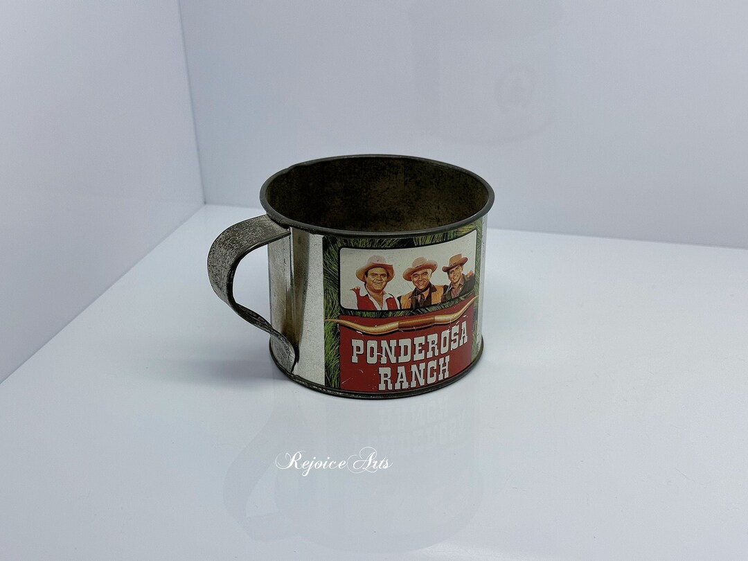 Vintage Ponderosa Ranch Tin Cup Nevada USA Kitchen Farm Decor - Etsy