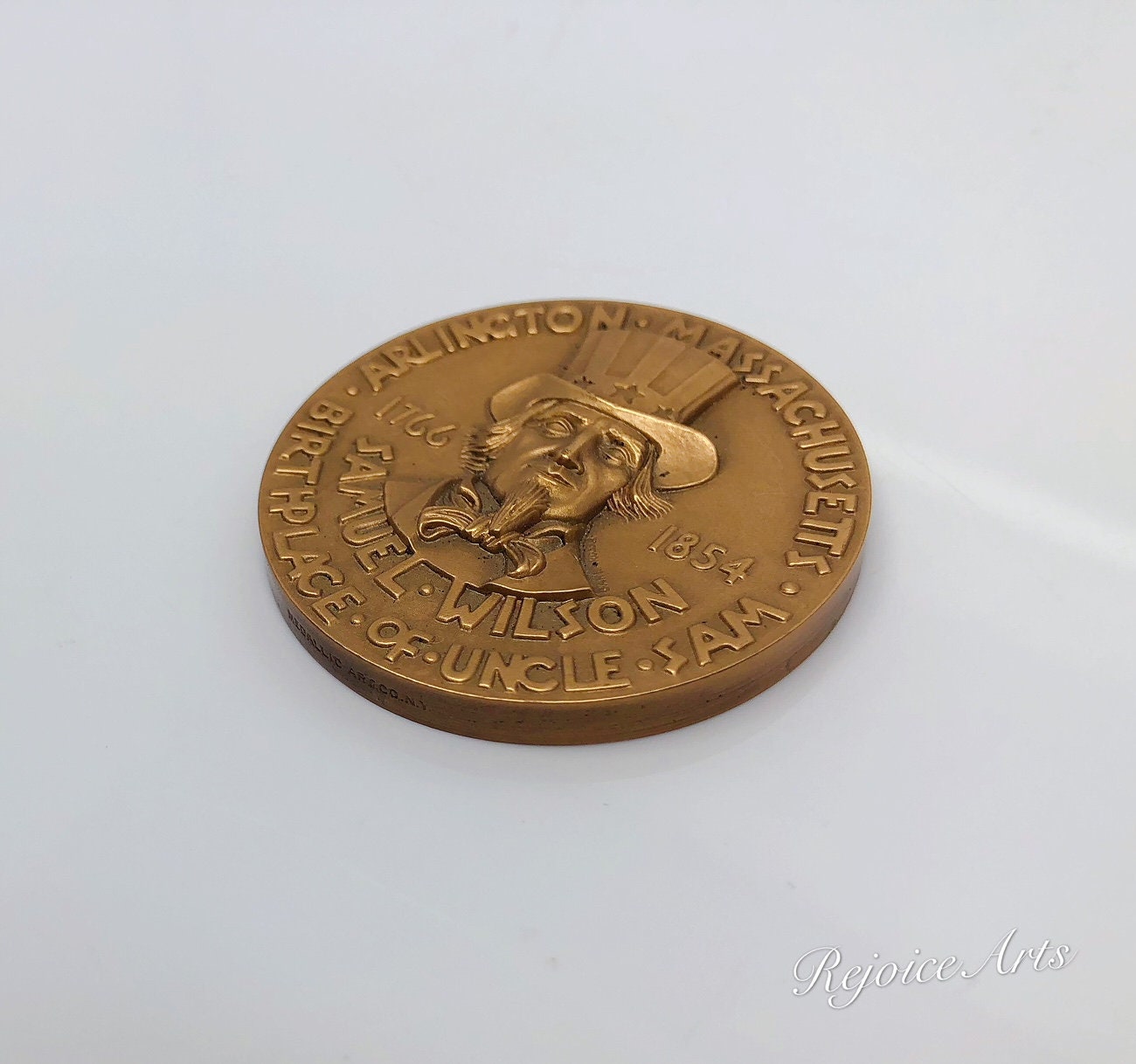 Uncle Sam Commemorative Brass Medal First Day of Issue - Etsy