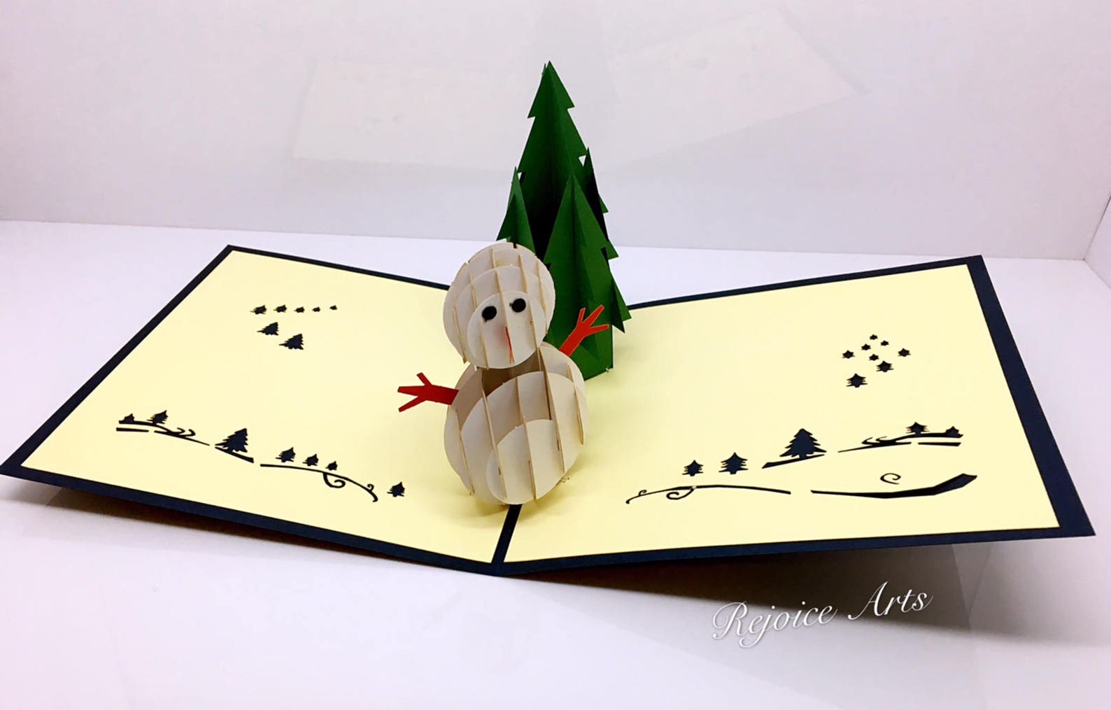 3D Pop Up Snowman Card | Etsy