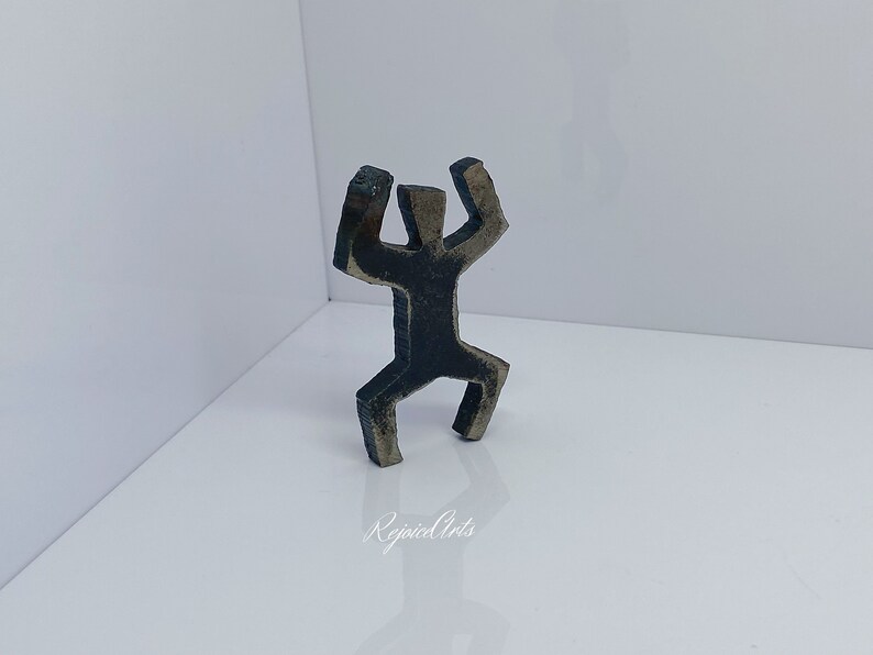 Vintage Handmade Metal Laser Cut Man Figure - Etsy