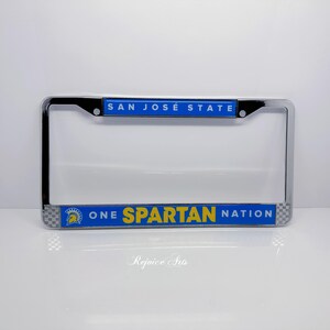 San Jose State One Spartan Nation License Plate Frame - Etsy