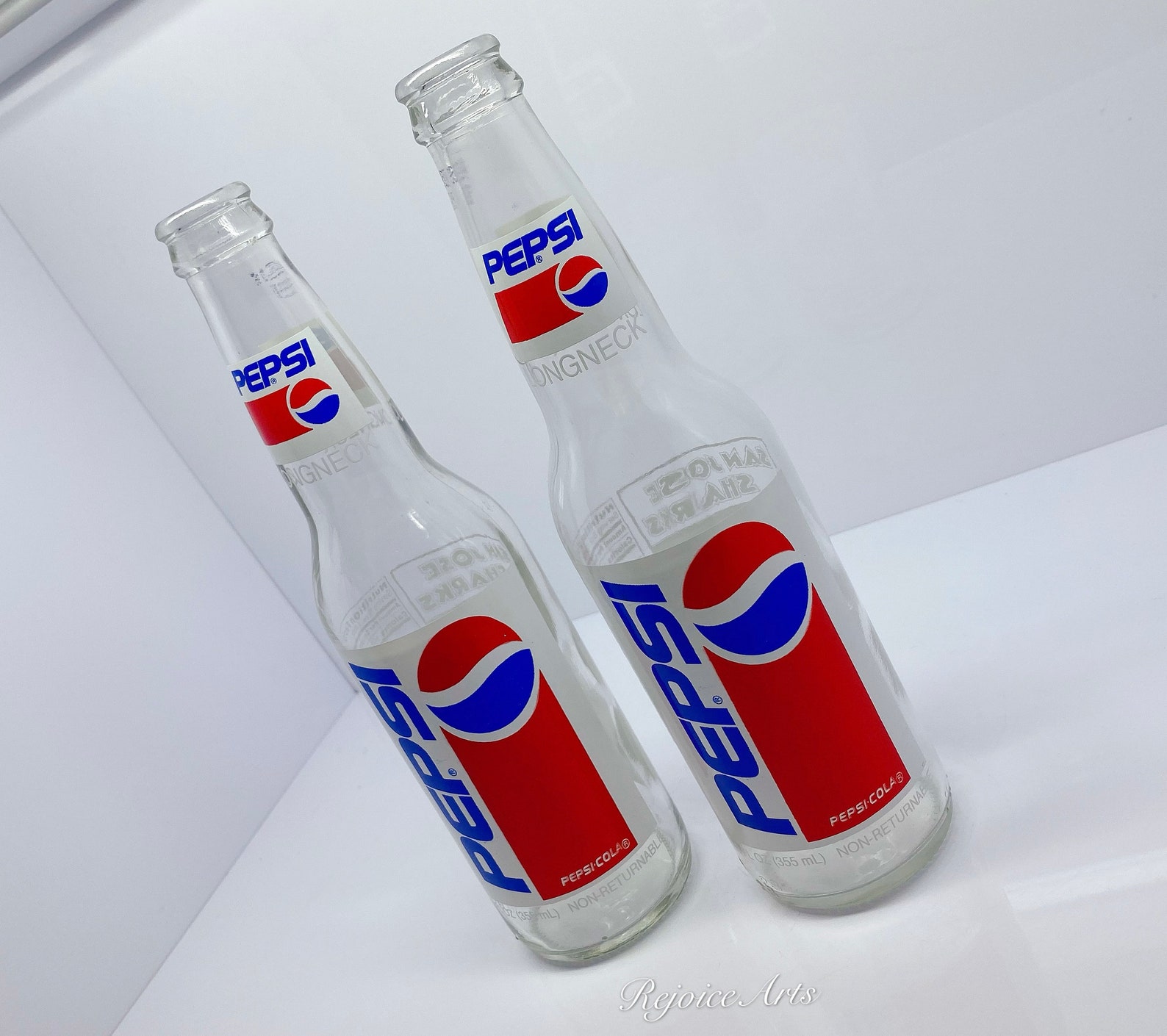 Vintage Pair of Pepsi Longneck Bottles San Jose Sharks 1993-1994 ...