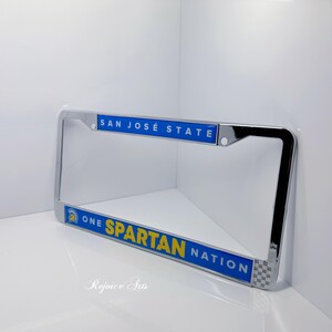 San Jose State One Spartan Nation License Plate Frame - Etsy
